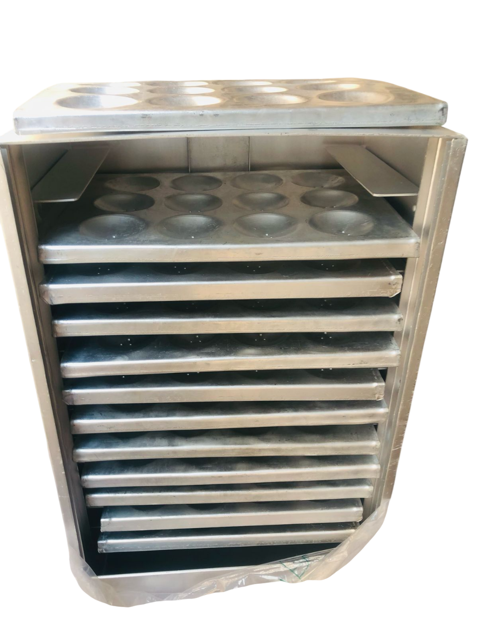 Commercial Aluminium Idli Steamer, 9 Trays, 108 Idlis, Heavy Duty, Gas ...